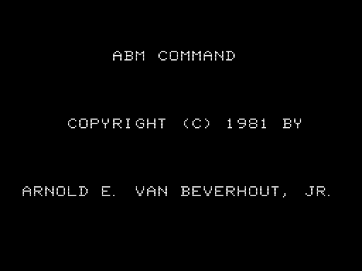 ABM Command (1980) - MobyGames