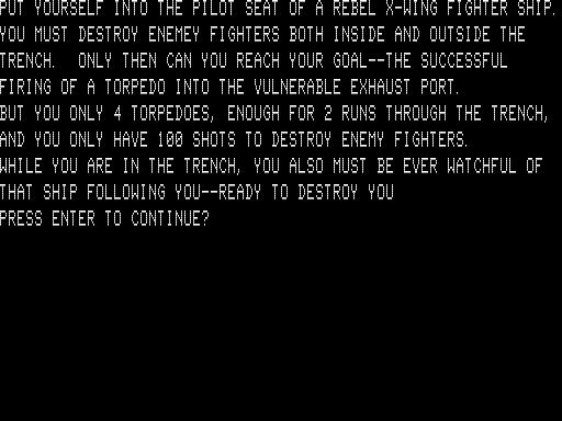 X-Wing Fighter II (1979) - MobyGames