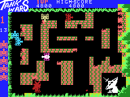 Screenshot of Tank Wars (ColecoVision, 1983) - MobyGames