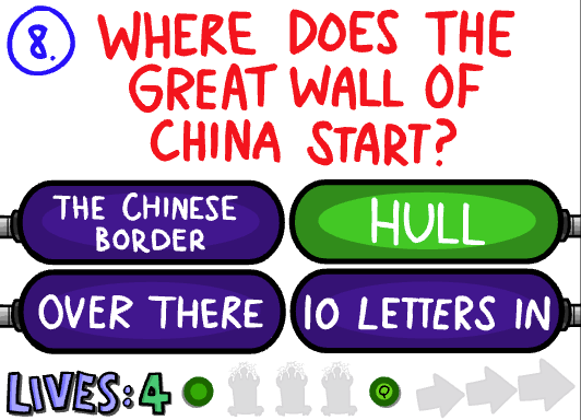 Screenshot of The Impossible Quiz 2 (Browser, 2007) - MobyGames Screenshot of The Impossible Quiz 2 (Browser, 2007) - MobyGames