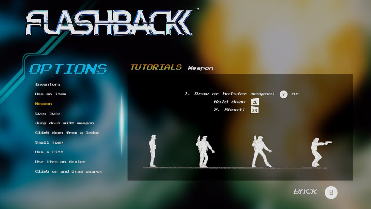 Screenshot of Flashback (Nintendo Switch, 2018) - MobyGames