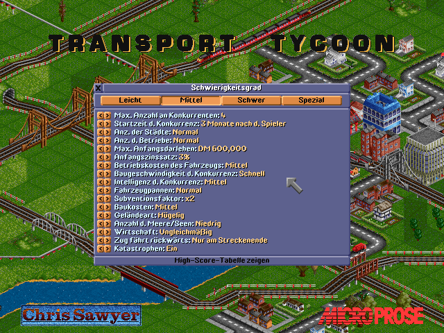Screenshot of Transport Tycoon (DOS, 1994) - MobyGames