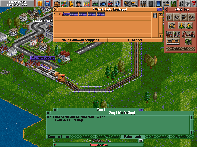 Screenshot of Transport Tycoon (DOS, 1994) - MobyGames