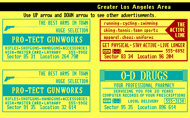 Screenshot of The Terminator (DOS, 1991) - MobyGames