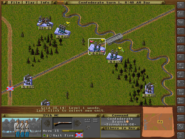 Screenshot of Wargame Construction Set III: Age of Rifles 1846-1905 ...