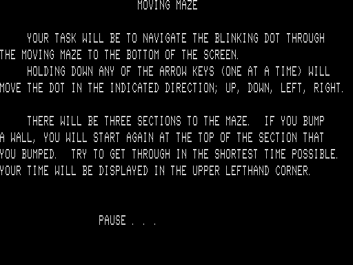 Moving Maze (1980) - MobyGames