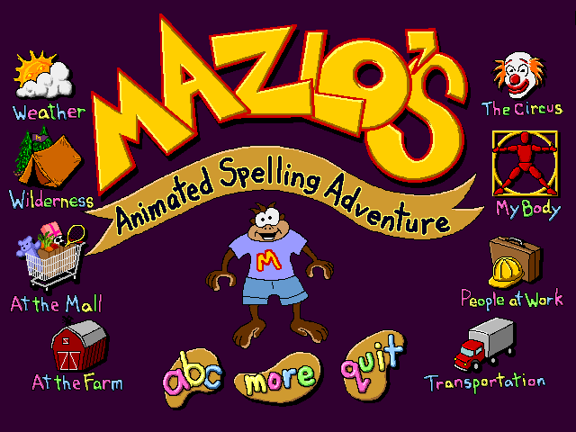 Screenshot of Make The Grade! Vol. 1: Mazlo's Spelling / Grandma's ...