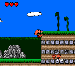 Screenshot of Bonk's Adventure (TurboGrafx-16, 1989) - MobyGames
