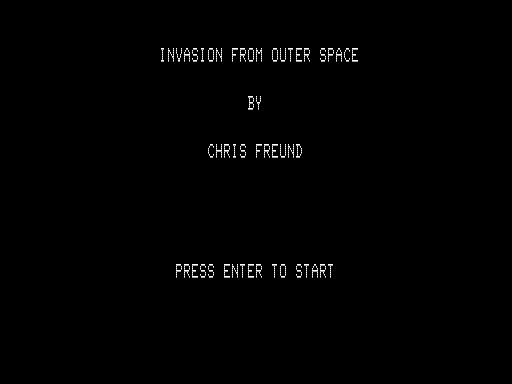 Invasion from Outer Space (1980) - MobyGames