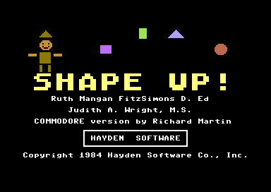 Shape Up! (1984) - MobyGames