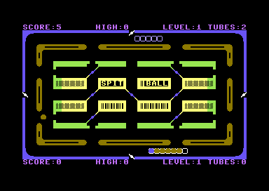 Screenshot of Spitball (Commodore 64, 1983) - MobyGames