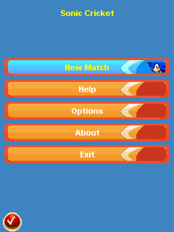 Screenshot of Sonic Cricket (J2ME, 2011) - MobyGames