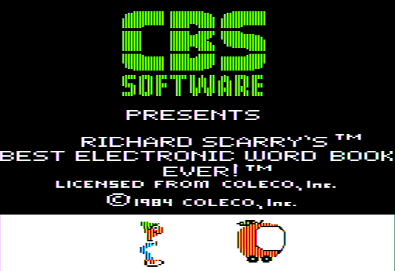 Richard Scarry's Best Electronic Word Book Ever! (1984) - MobyGames