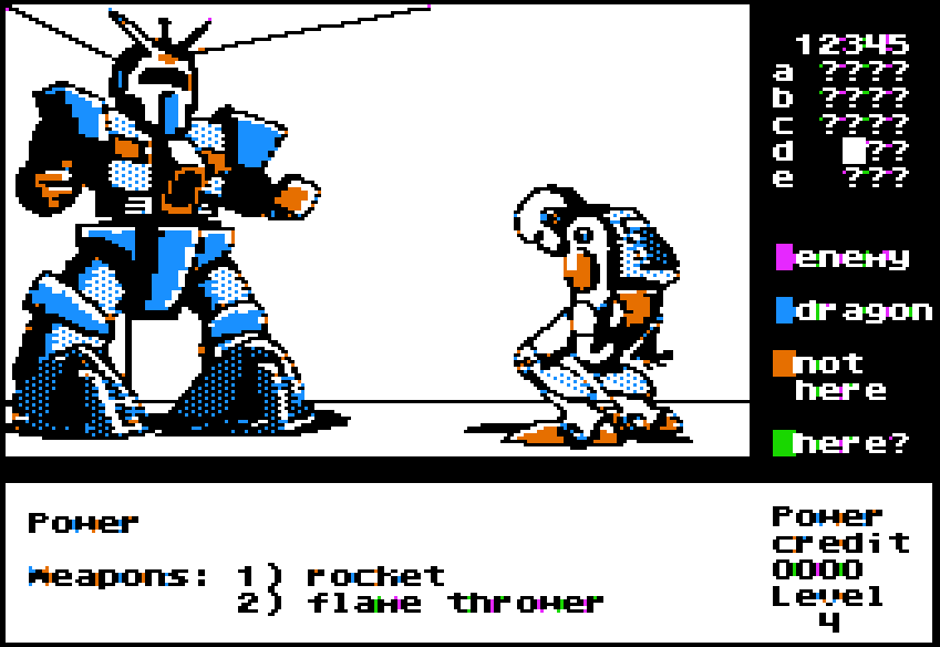 Screenshot of Megabots (Apple II, 1986) - MobyGames