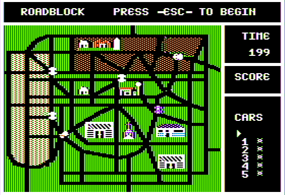 Road Block (1982) - MobyGames