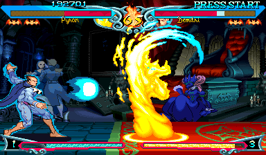 Screenshot of Vampire Savior 2 (Arcade, 1997) - MobyGames