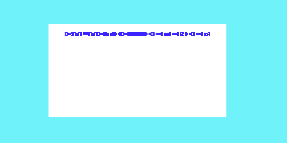 Galactic Defender (1982) - MobyGames