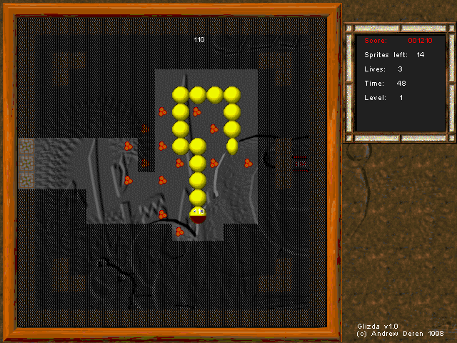 Screenshot of Glizda (DOS, 1999) - MobyGames