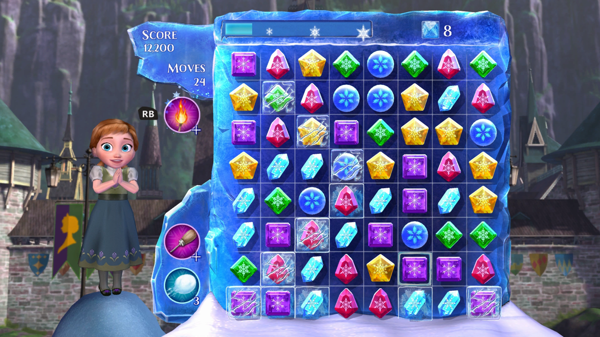 Screenshot of Frozen: Free Fall - Snowball Fight (Xbox One, 2015 ...