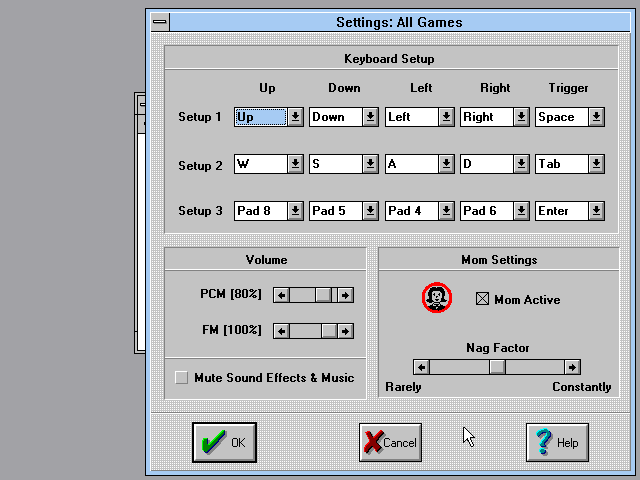Screenshot of Activision's Atari 2600 Action Pack 2 (Windows 3.x, 1995 ...