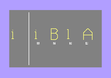 Screenshot of Letter Games (Commodore 64, 1983) - MobyGames