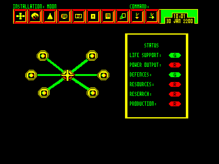 Screenshot of Millennium: Return to Earth (DOS, 1989) - MobyGames