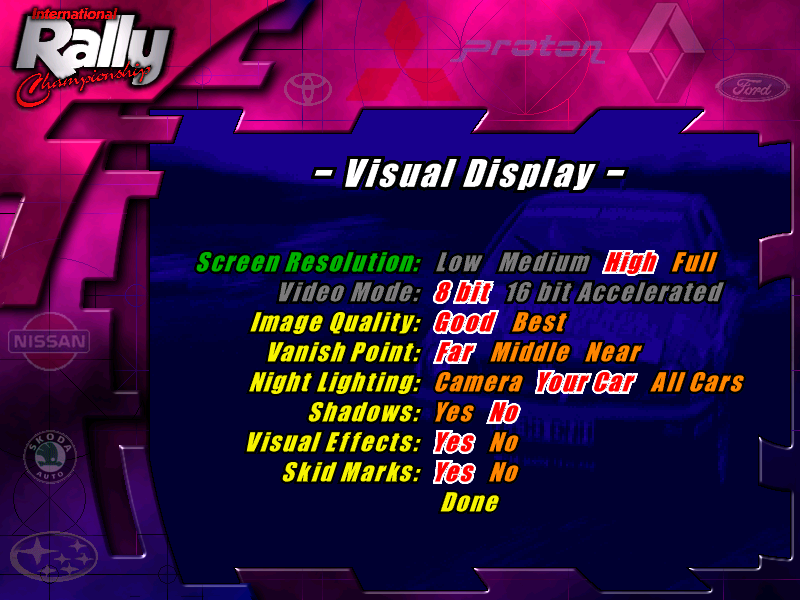 Screenshot of International Rally Championship (Windows, 1997) - MobyGames