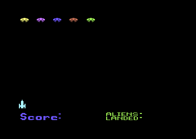Screenshot of Alien Sidestep (Commodore 64, 1983) - MobyGames