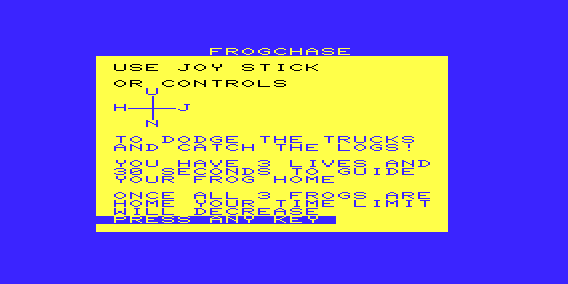 Frog Chase (1983) - MobyGames