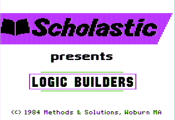 Logic Builders (1984) - MobyGames