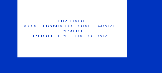 Bridge (1983) - MobyGames
