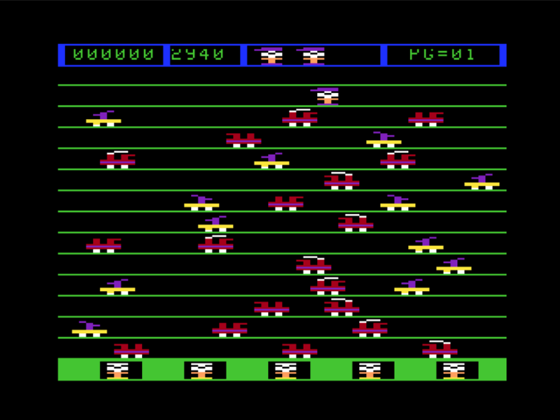 Screenshot of Rail Runner (TRS-80 CoCo, 1982) - MobyGames