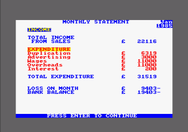 Screenshot of Software Star (Amstrad CPC, 1985) - MobyGames