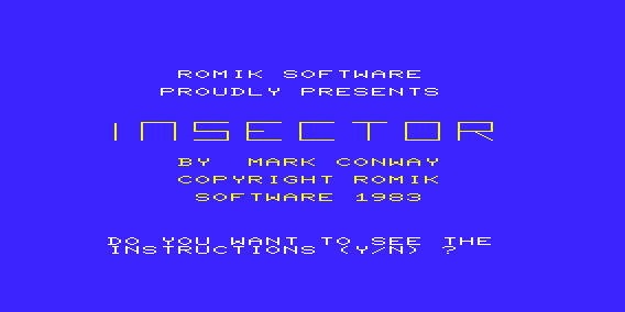 Insector (1983) - MobyGames