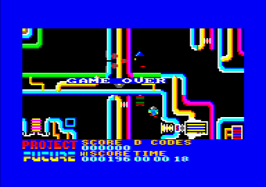 Screenshot of Project Future (Amstrad CPC, 1985) - MobyGames