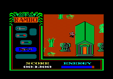 Screenshot of Rambo: First Blood Part II (Amstrad CPC, 1986) - MobyGames