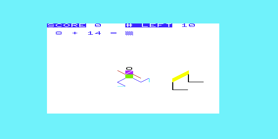 Screenshot of Math Hurdler / Monster Maze (VIC-20, 1981) - MobyGames