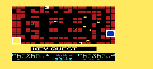 Screenshot of Key Quest (VIC-20, 1983) - MobyGames
