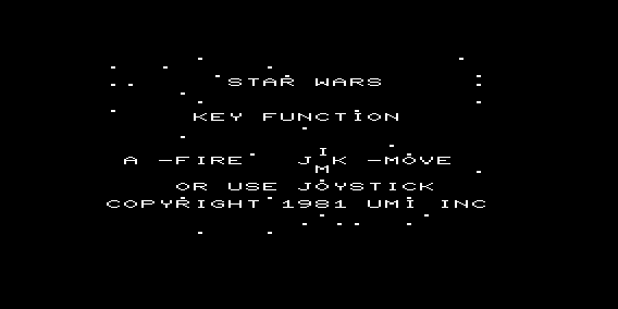Star Wars (1981) - MobyGames