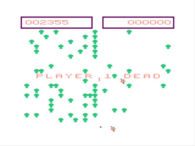 Screenshot of Caterpillar (TRS-80 CoCo, 1982) - MobyGames