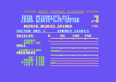 Screenshot of Star Command (Commodore 64, 1984) - MobyGames