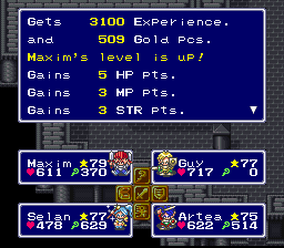 Screenshot of Lufia & the Fortress of Doom (SNES, 1993) - MobyGames