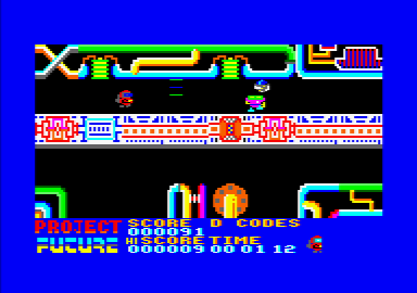 Screenshot of Project Future (Amstrad CPC, 1985) - MobyGames