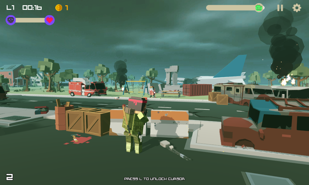 Screenshot of Zombies Survival (Browser, 2022) - MobyGames