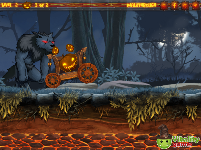 Screenshot of Halloween Werewolf Escape (Browser, 2016) - MobyGames