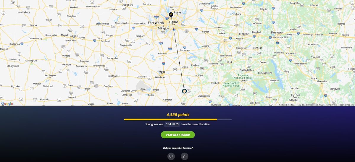 Screenshot of GeoGuessr (Browser, 2013) - MobyGames