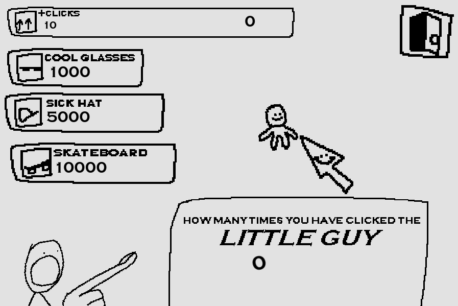 Screenshot of little man clicker! (Browser, 2022) - MobyGames