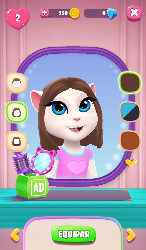 Screenshot of My Talking Angela 2 (Android, 2021) - MobyGames