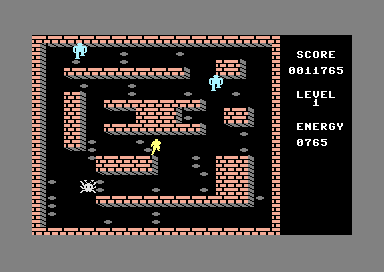 Screenshot of Deflector (Commodore 64, 1984) - MobyGames