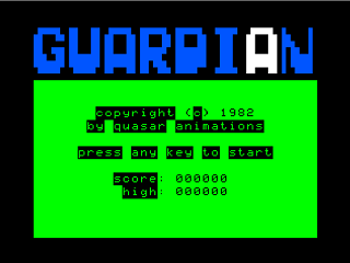Guardian (1982) - MobyGames